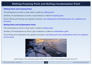 States of Matter: Solids, Liquids and Gases [Presentation] | PDF