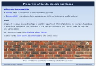 States of Matter: Solids, Liquids and Gases [Presentation] | PDF