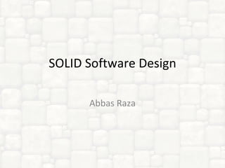 Solid Software Design | PPT