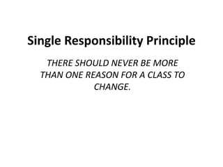 SOLID Software Principles with C# | PPTX