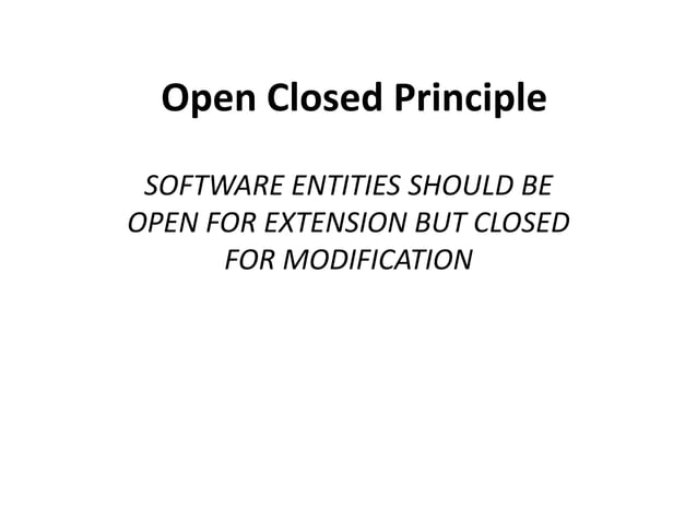 SOLID Software Principles with C# | PPTX