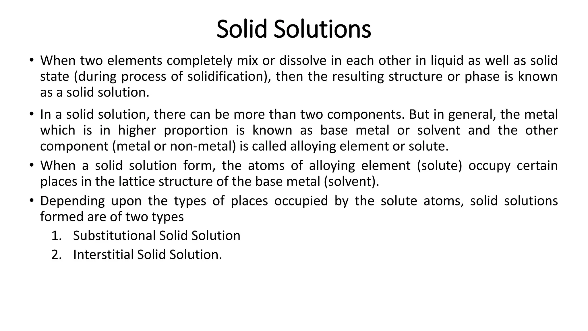Solid solution | PPTX