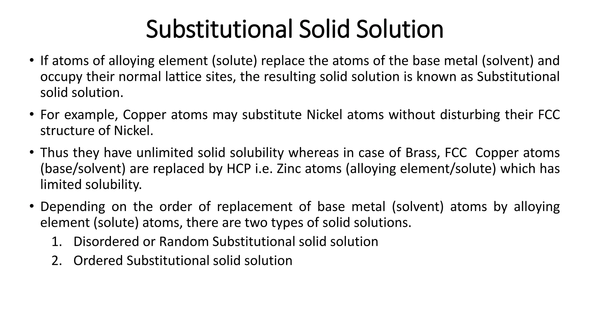 Solid solution | PPTX