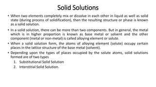 Solid solution | PPTX