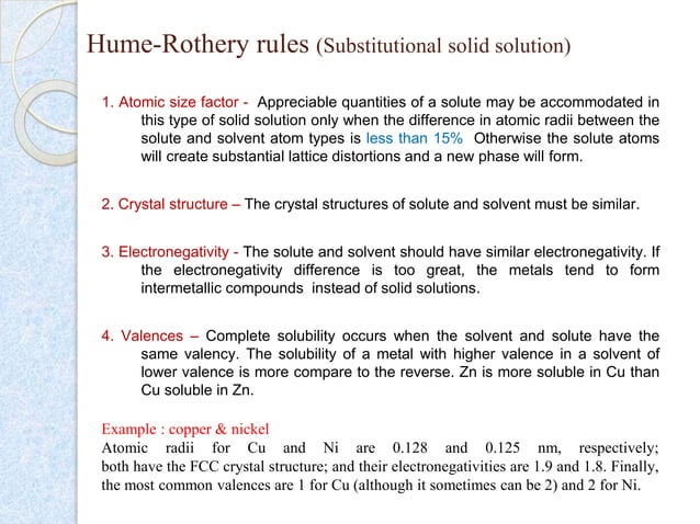 Solid solution alloys | PPT