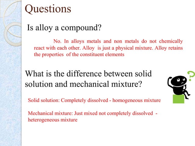 Solid solution alloys | PPT