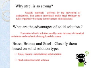 Solid Solution Alloys Pptx