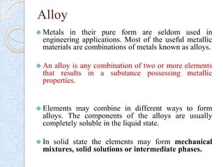 Solid solution alloys | PPT