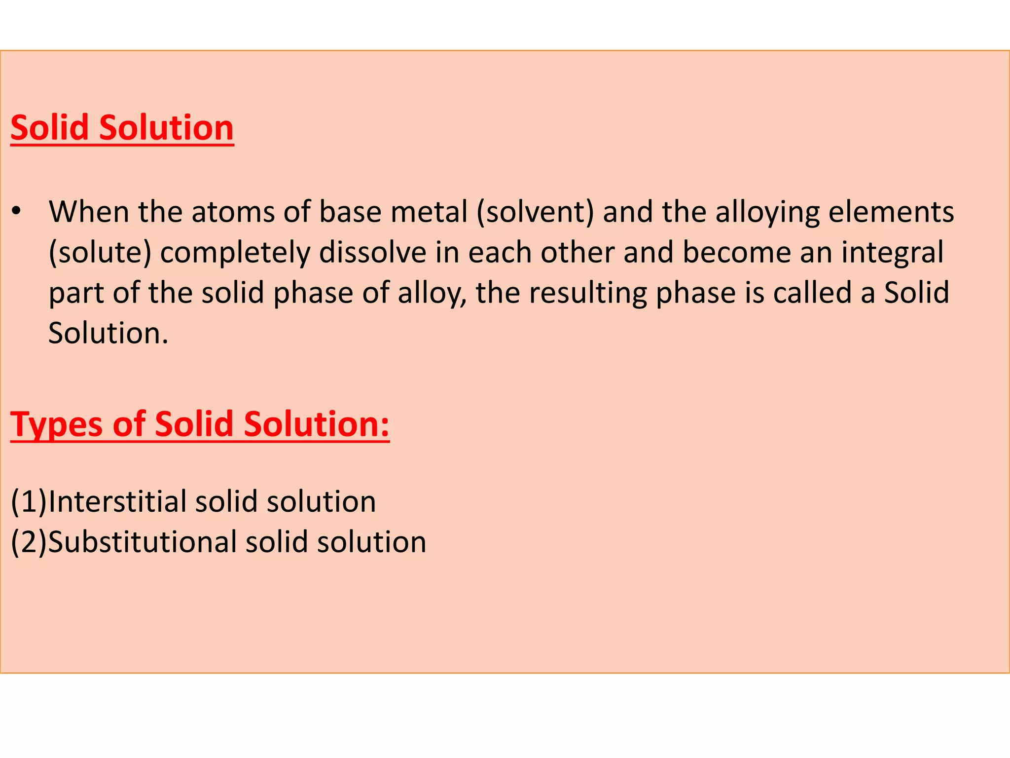Solid solution strengthening | PPTX