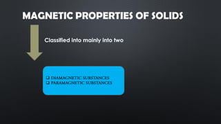 Solid state and types of solids | PPT