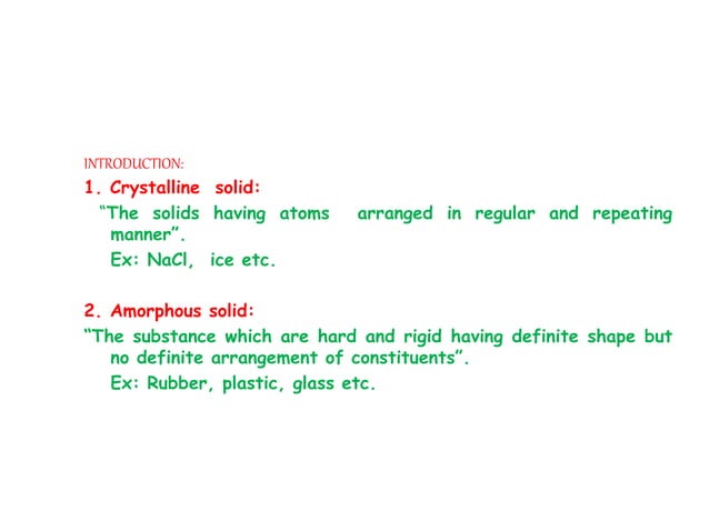 Solid state chemistry ppt | PPTX