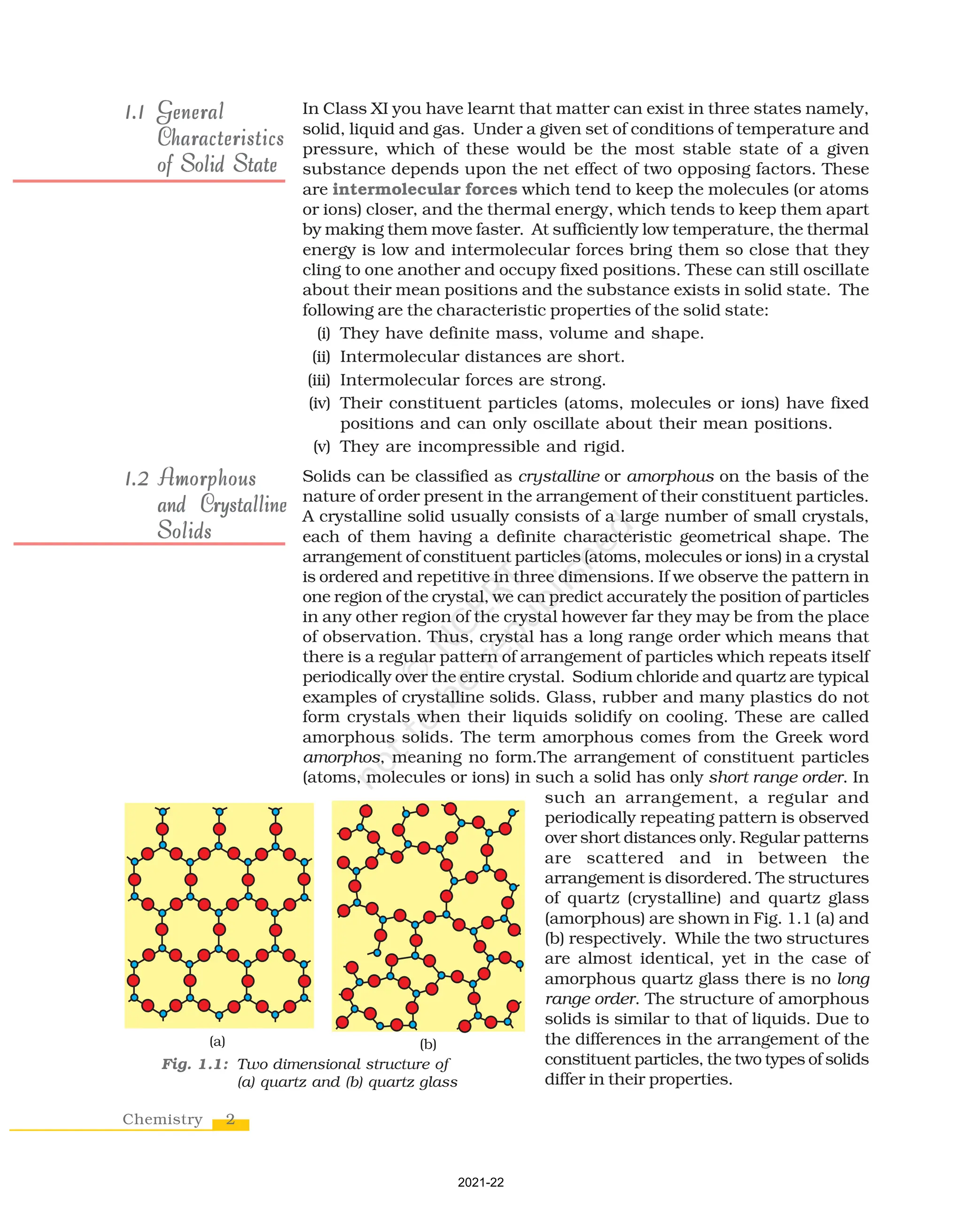 solid state ncert class 11 text book pdf | PDF