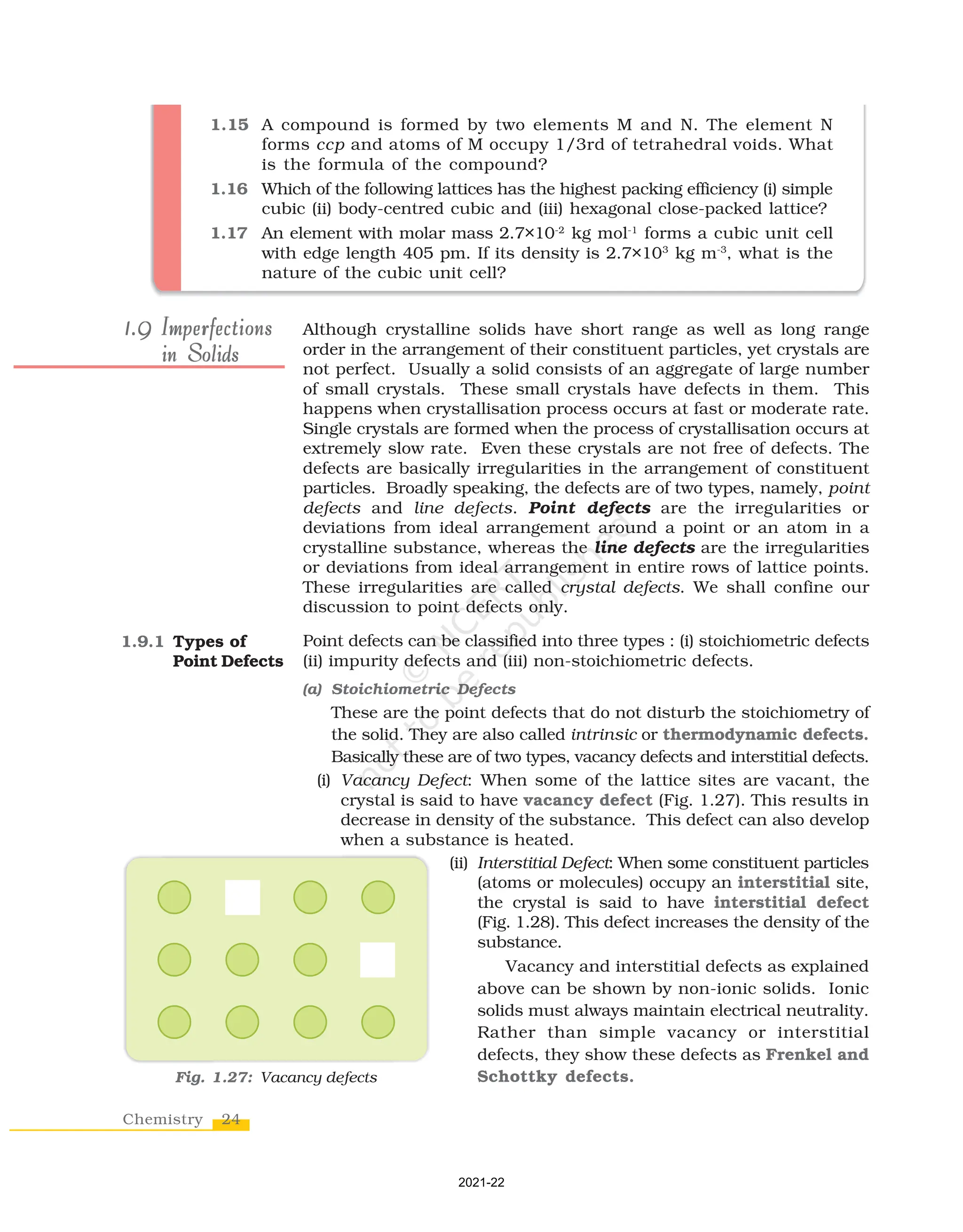 solid state ncert class 11 text book pdf | PDF