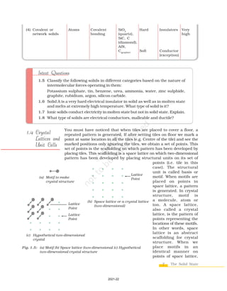 solid state ncert class 11 text book pdf | PDF