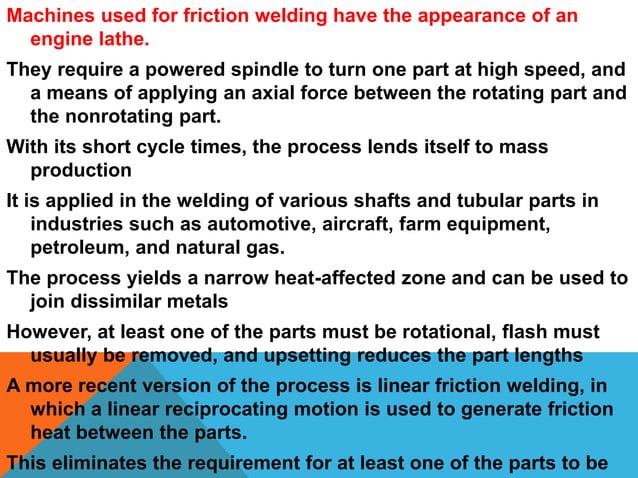 Solid state welding processes | PPTX