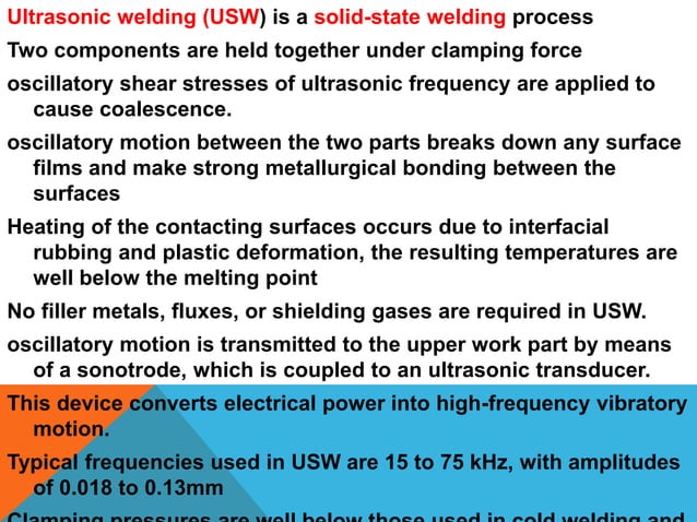 Solid state welding processes | PPTX