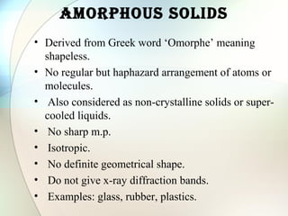 Solid state chemistry | PPT