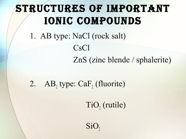 Solid state chemistry | PPT | Chemistry | Science