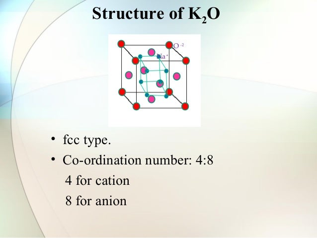 Solid state chemistry