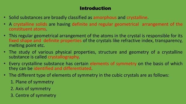 Solid state chemistry | PPTX | Chemistry | Science