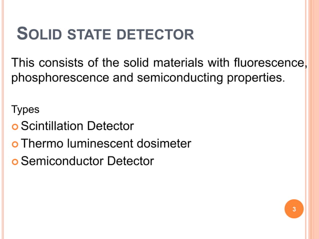 Solid state detector mamita | PPTX