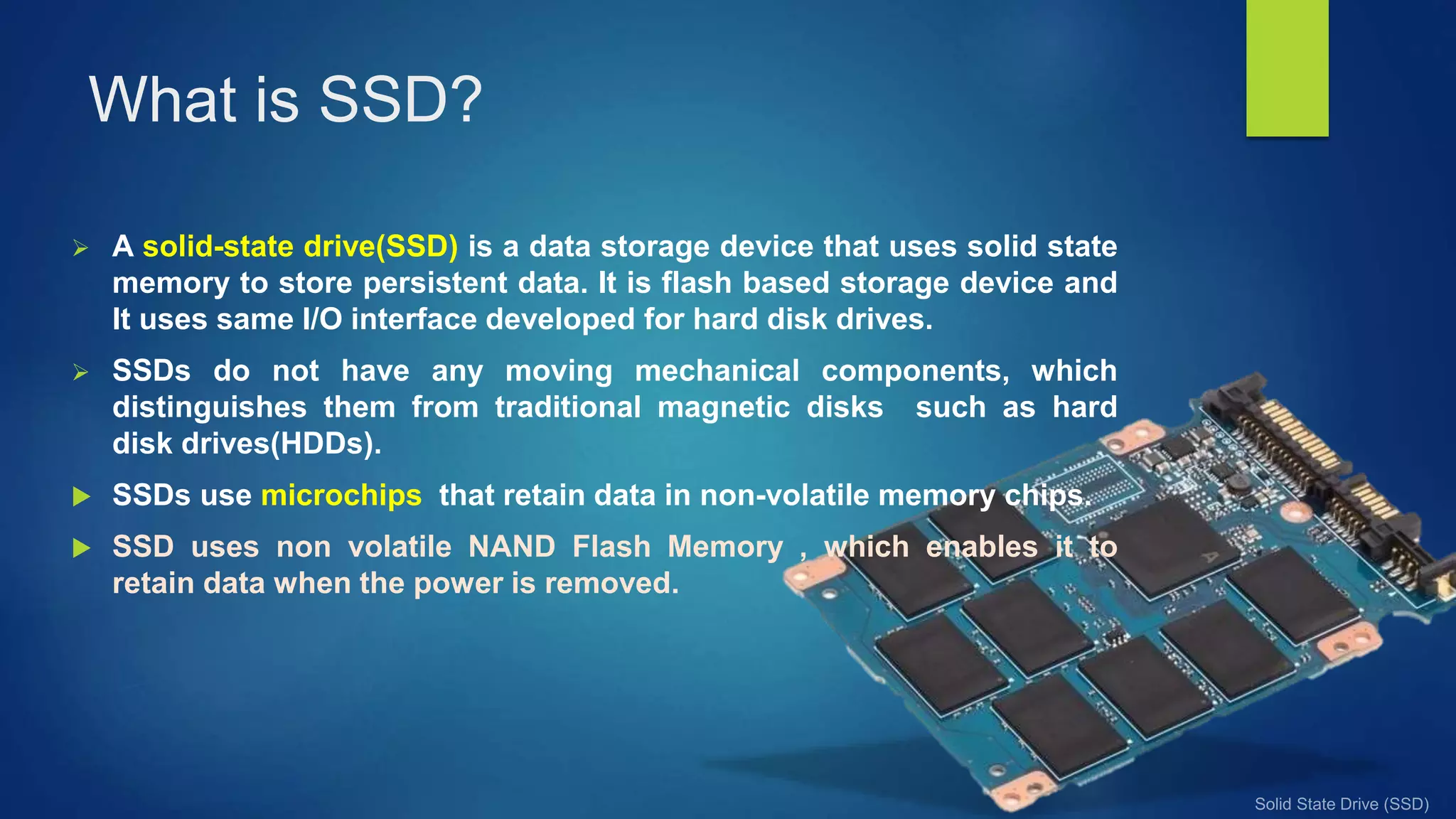 Solid state drive (ssd) | PPTX
