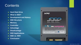 Solid state drive (ssd) | PPTX