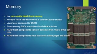 Solid state drive (ssd) | PPTX