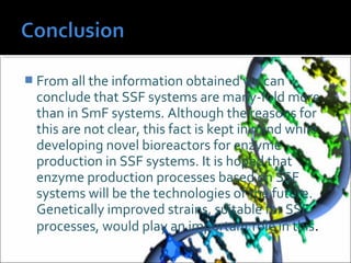 Solid state fermentation - Brief introduction | PPT