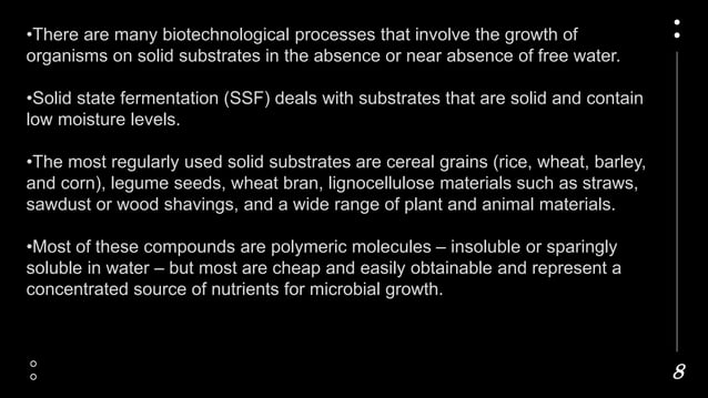 Solid state fermentation [fermentation type].pptx | Chemistry | Science