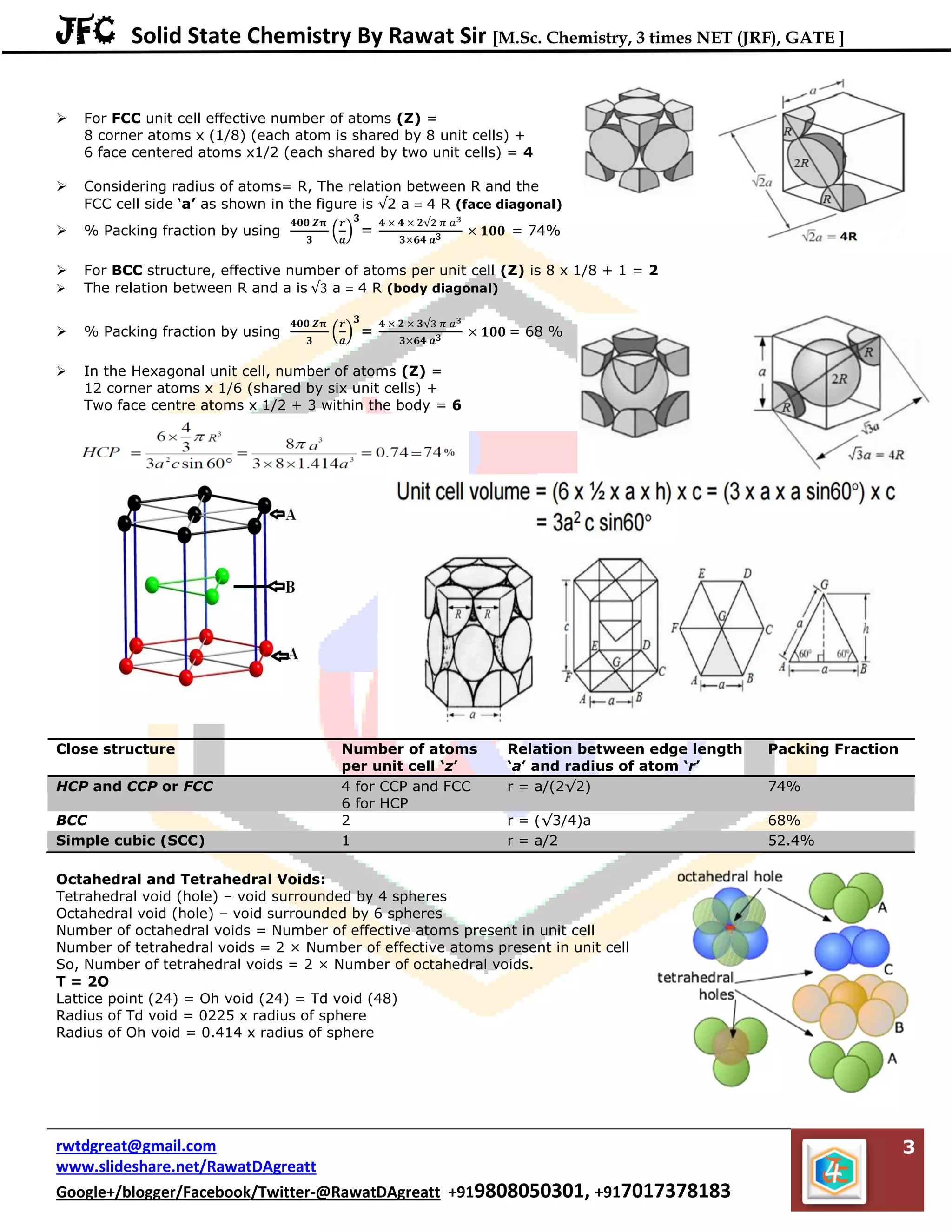 Solid state main part by rawat sir (jfc) | PDF