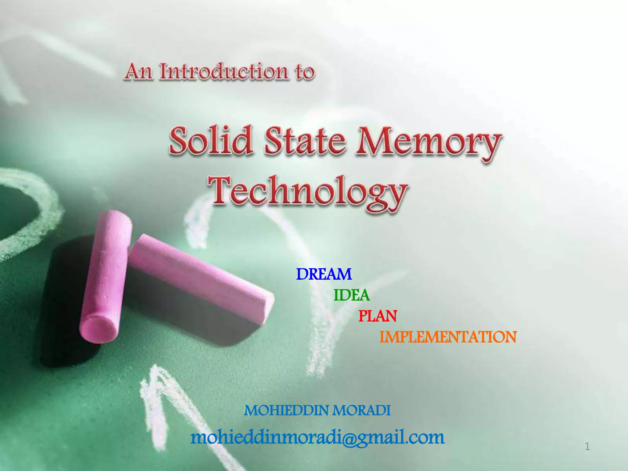Solid State Memory Technology | PPT