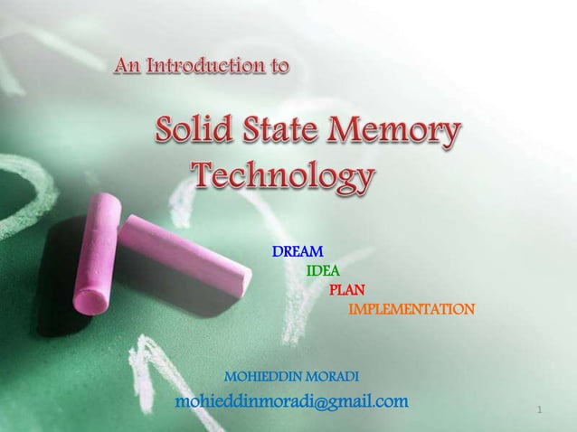 Solid State Memory Technology | PPT
