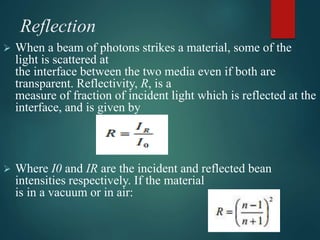 OPTICAL PROPERTIES OF METALS AND NON METALS | PPTX