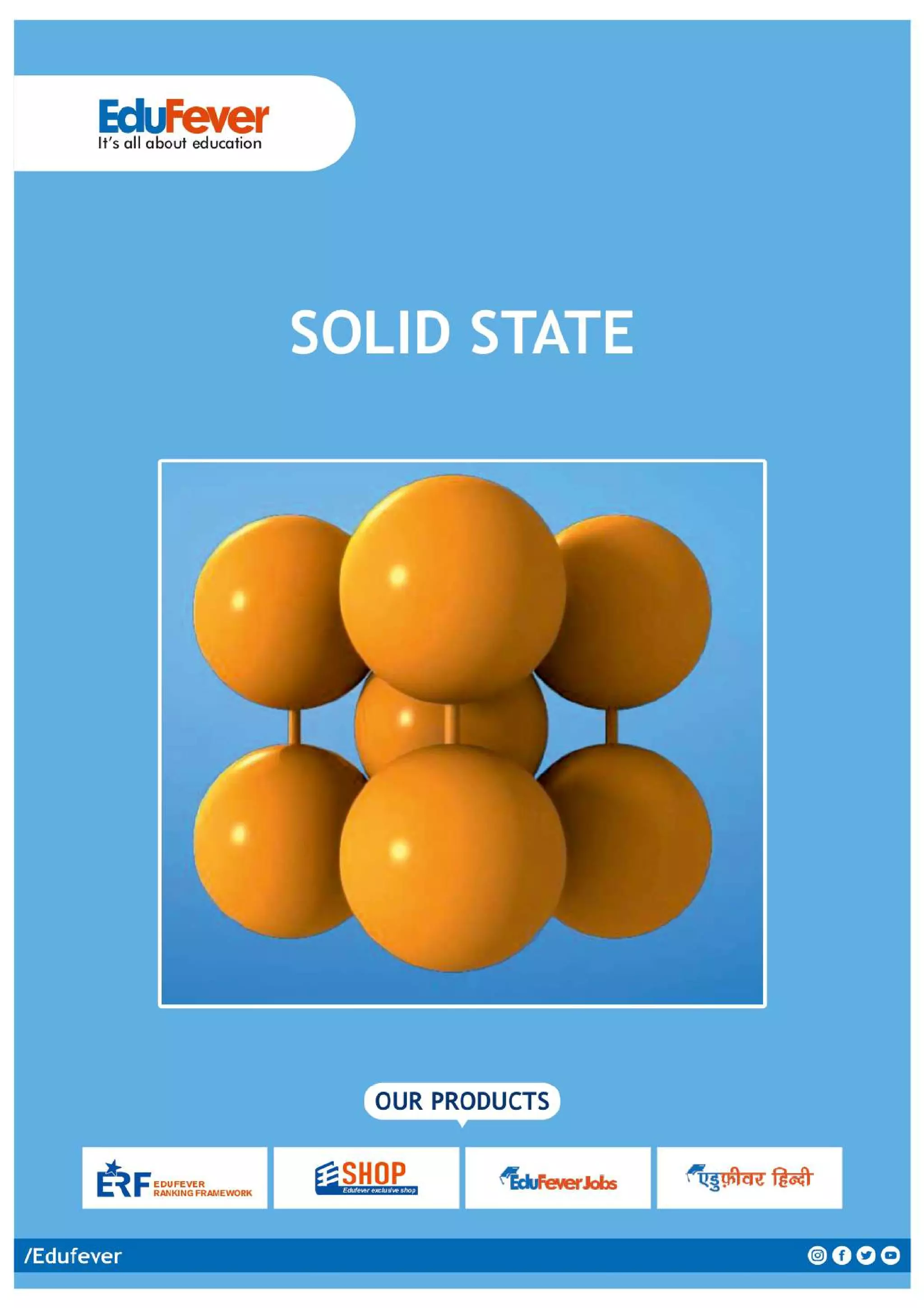 Solid State - Chemistry Revision Notes | PDF