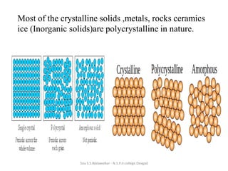 Solid state part 1 | Chemistry Class 12 | By Mrs. Shubhada Walawalkar | PDF