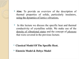 Solid State thermal and chemical properties | PPT