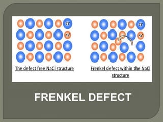 Solid state physics (schottkey and frenkel) | PPTX