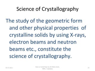 Solid state physics d r joshi | PPT