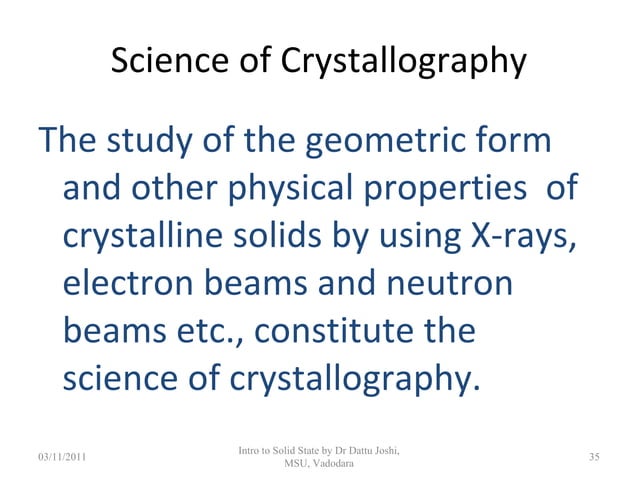Solid state physics d r joshi | PPT | Chemistry | Science