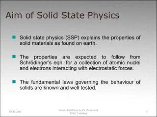 Solid state physics d r joshi | PPT