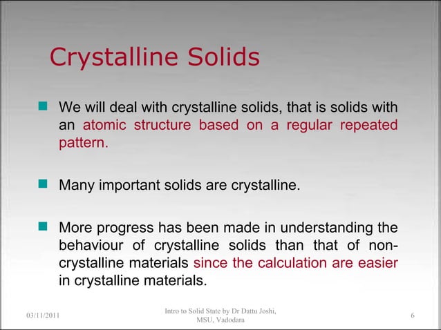 Solid state physics d r joshi | PPT | Chemistry | Science