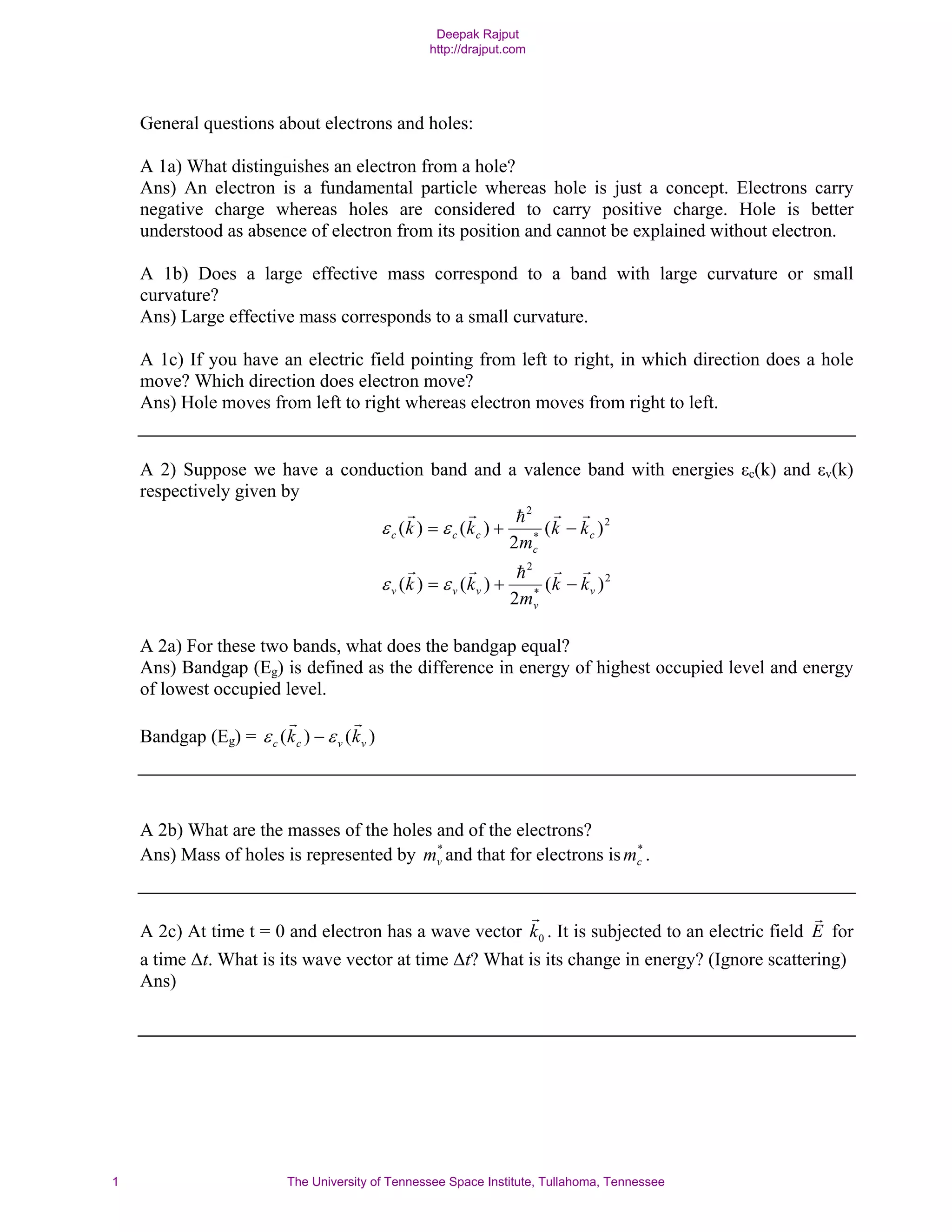 Solid State Physics Assignments | PDF