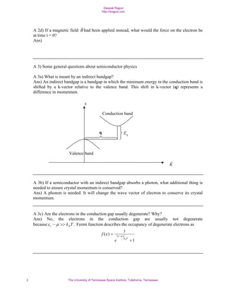 Solid State Physics Assignments | PDF