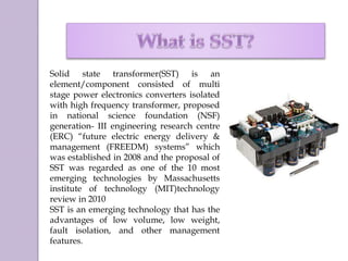 Solid state transformer | PPTX | Computer Networking | Computing