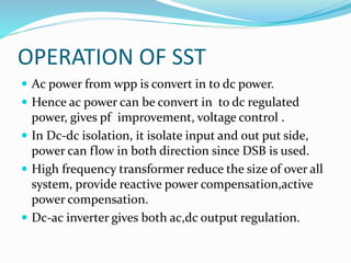 Solid state transformer ppt | PPTX