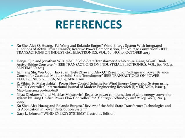 Solid state transformer ppt | PPTX
