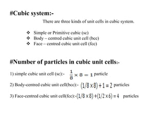 Solid state XII Updated syllabus 2020 | PDF