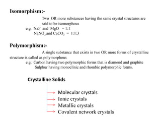 Solid state XII Updated syllabus 2020 | PPT