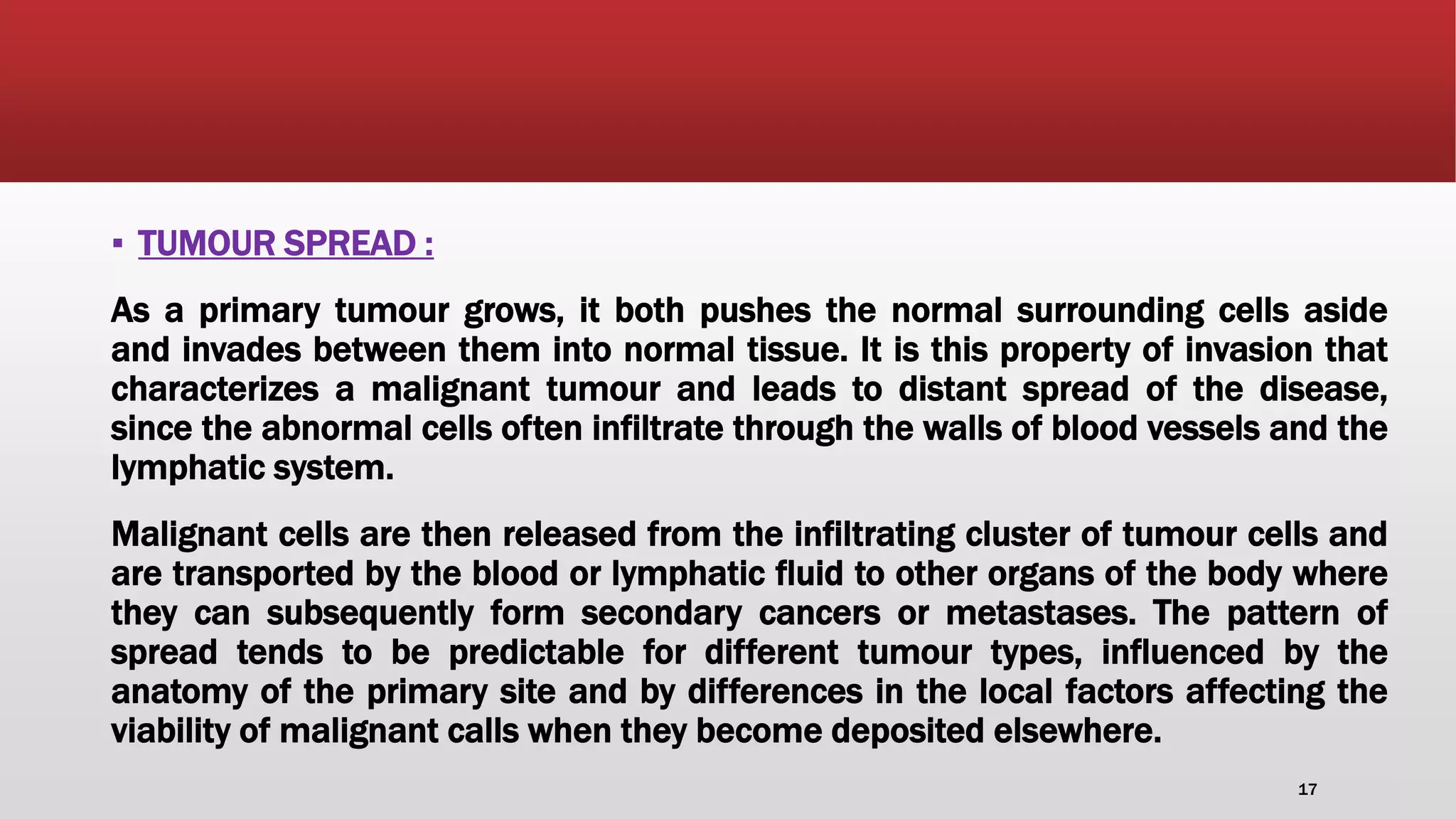 Solid Tumour - Pathogenesis | PPTX